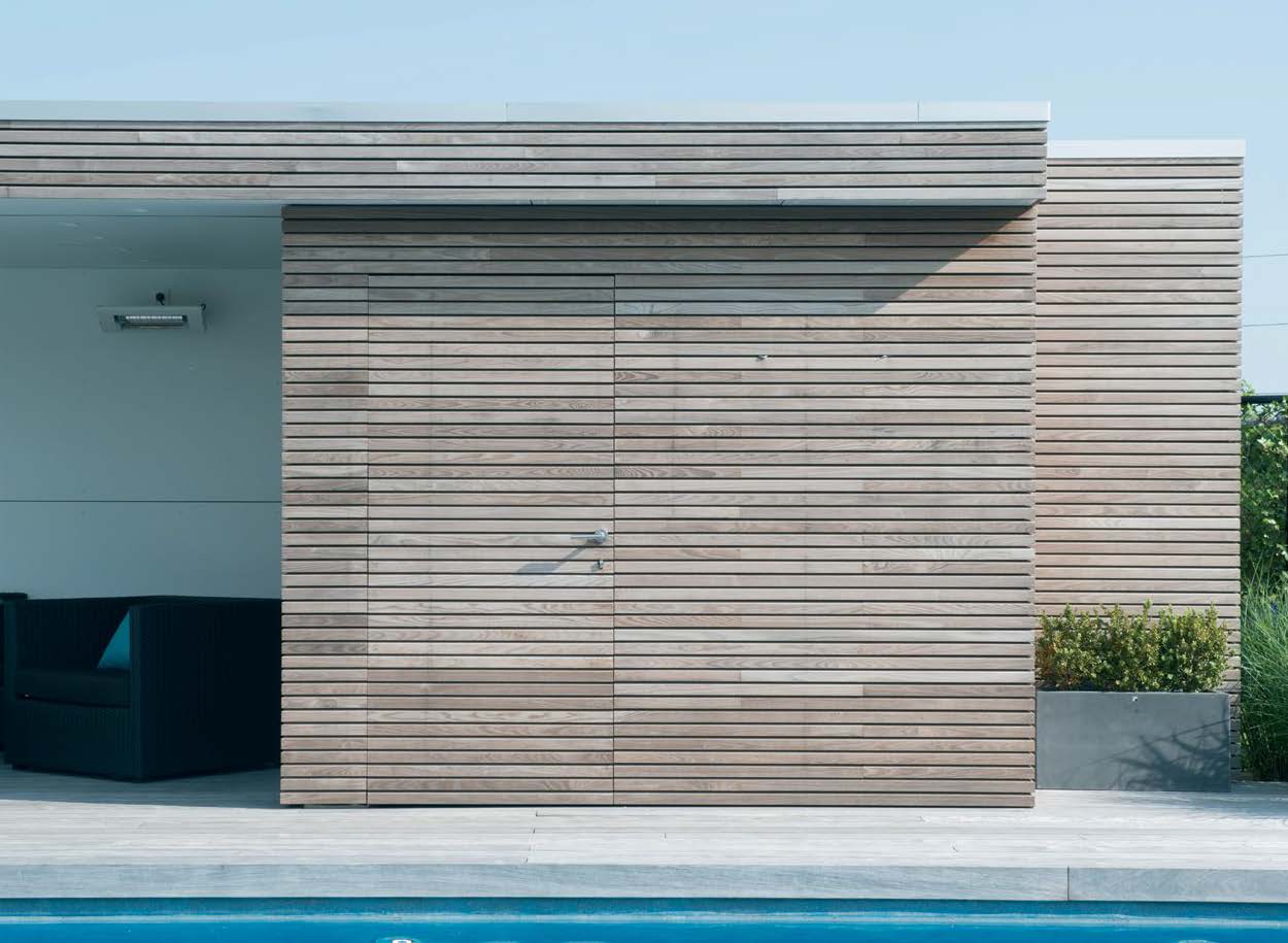 Java Teak used as exterior cladding